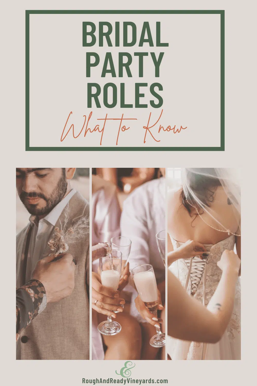 Bridal Party Roles: What to Know - Rough & Ready Vineyards